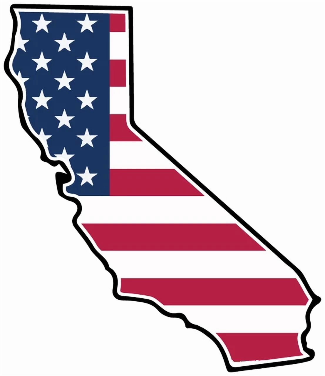 DOPASTICKER State Of California Flag Map Sticker Decal Usa California ...