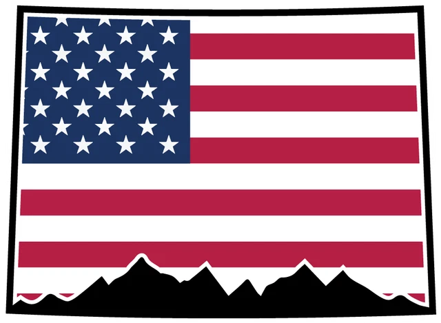 DOPASTICKER State Of Colorado Flag Map Sticker Decal Usa Colorado State ...
