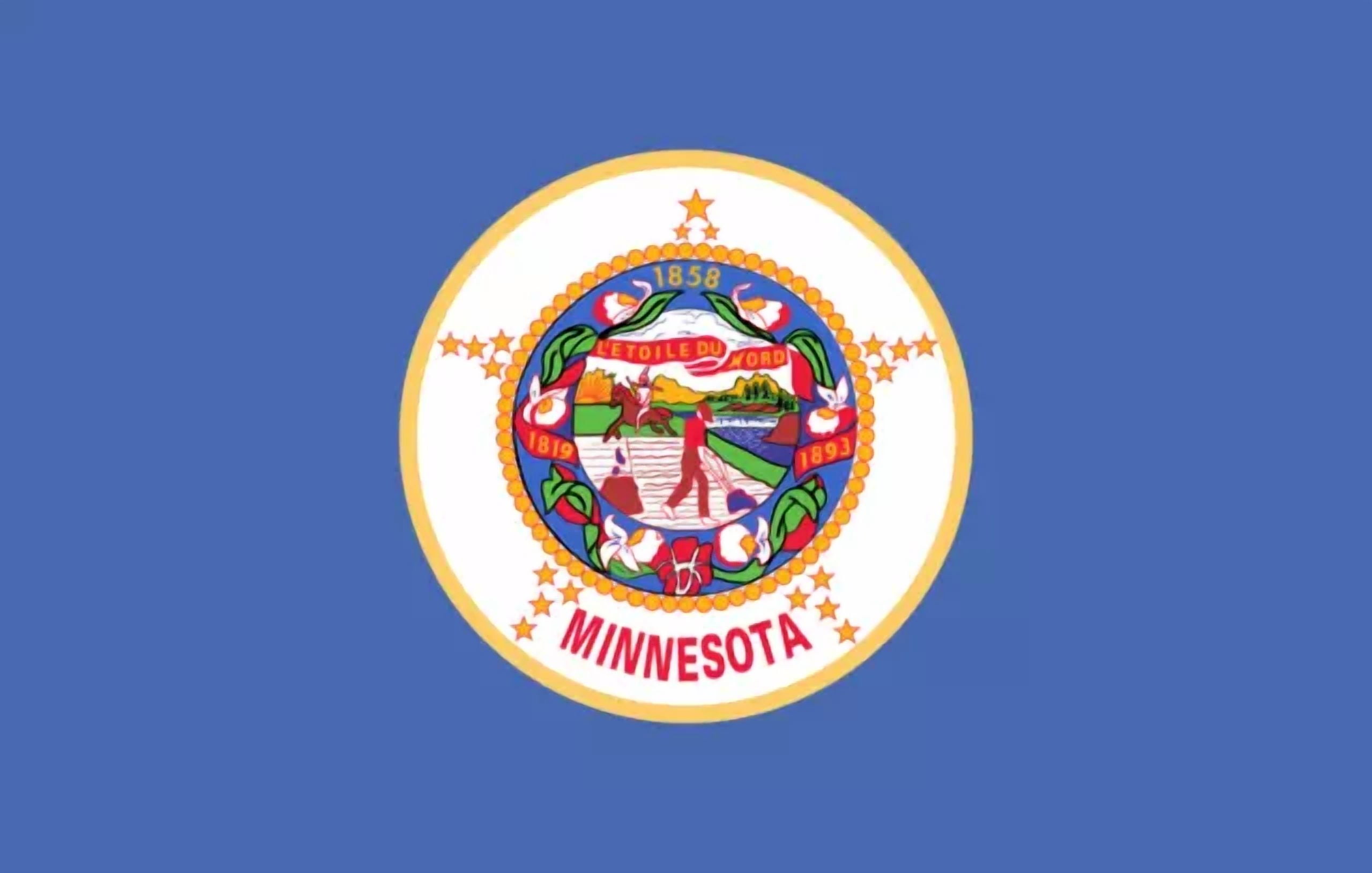 DOPASTICKER State Of Minnesota Flag Sticker Decal Usa Minnesota State ...