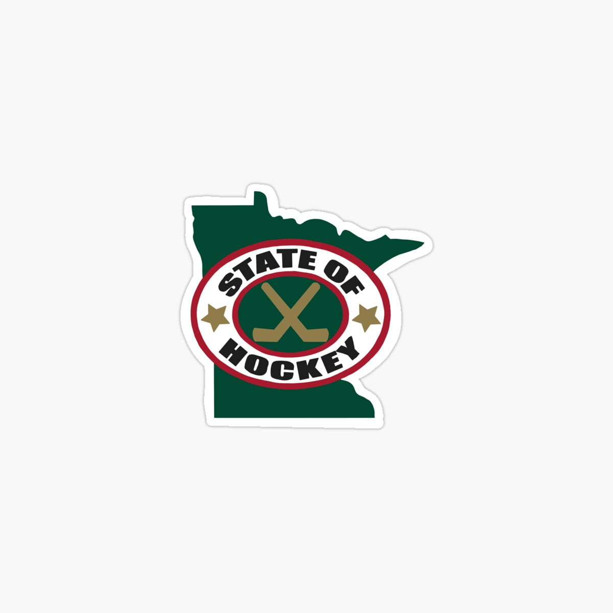 DOPASTICKER State Of Hockey Drawing Sticker, Phone Sticker Car Stickers ...