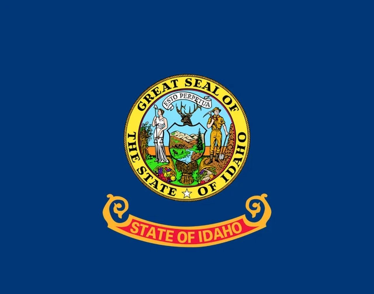 DOPASTICKER State Of Idaho Flag Sticker Decal Usa Idaho State Phone ...