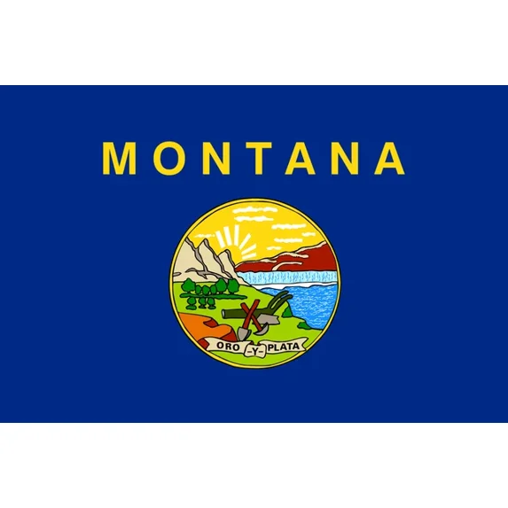 DOPASTICKER State Of Montana Flag Sticker Decal Usa Montana State Phone ...