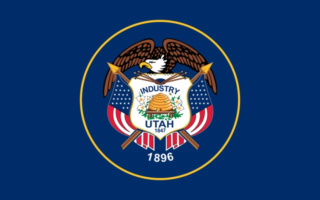 DOPASTICKER State Of Utah Flag Sticker Decal Usa Utah State Phone Decal ...