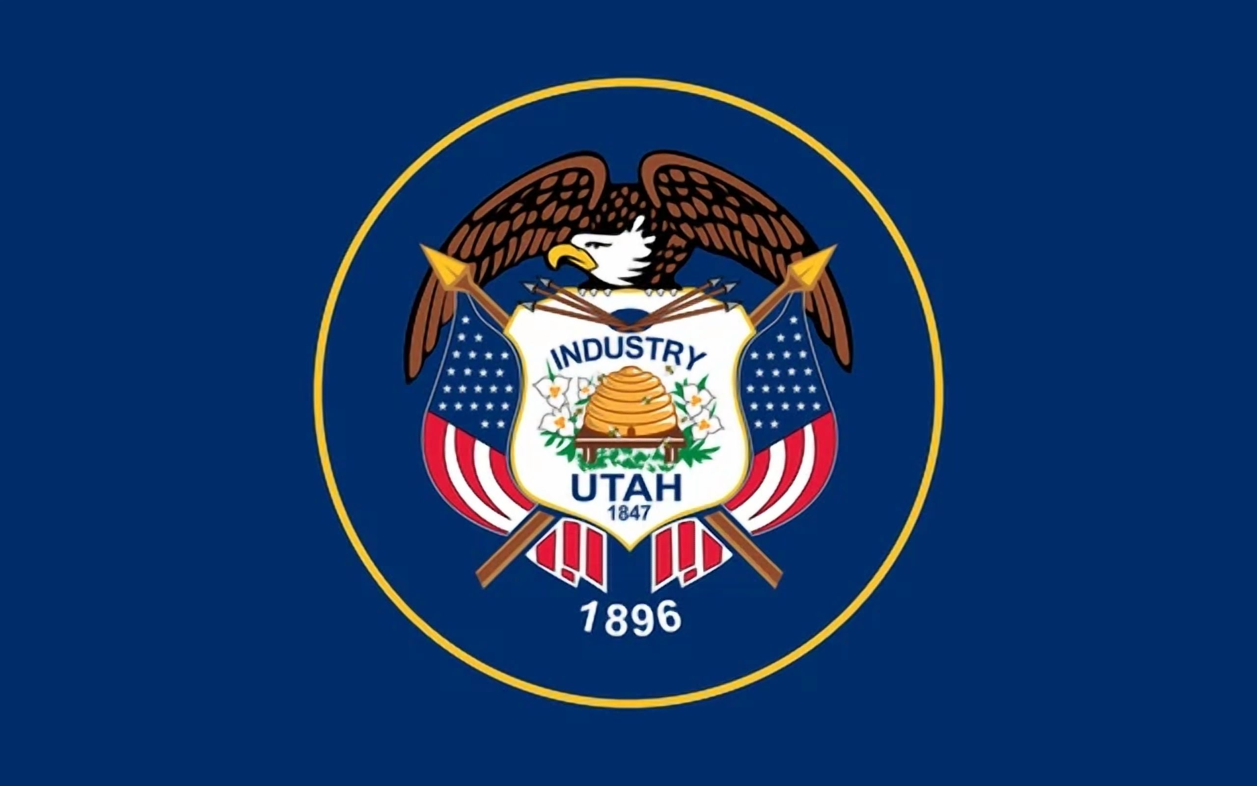 DOPASTICKER State Of Utah Flag Sticker Decal Usa Utah State Phone Decal ...