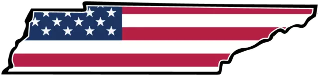 DOPASTICKER State Of Tennessee Flag Map Sticker Decal Usa Tennessee ...