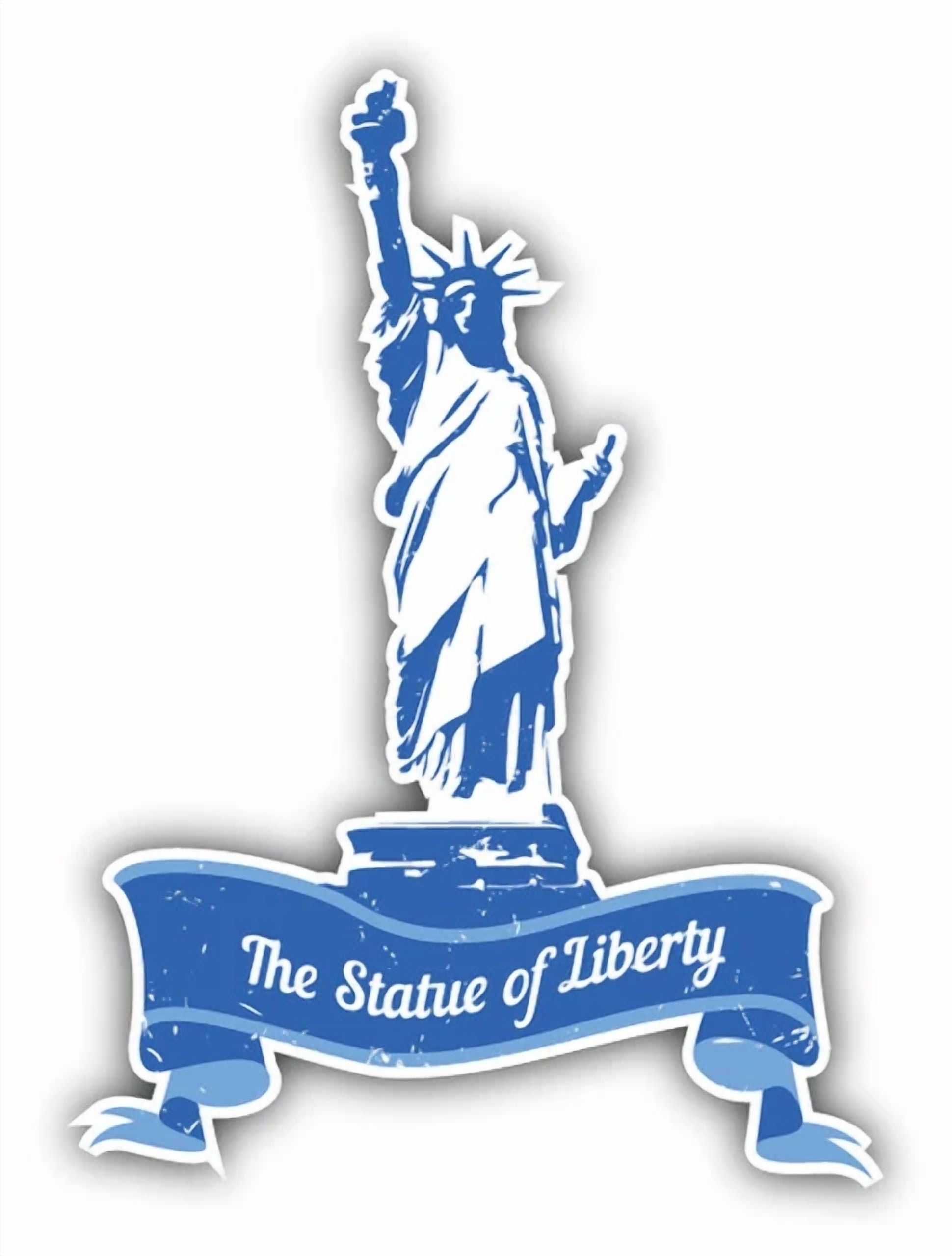 DOPASTICKER The Statue Of Liberty New York Usa World Landmark Sticker ...