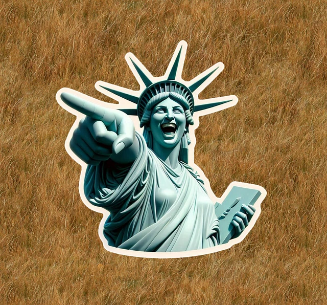 DOPASTICKER Statue Of Liberty Is Laughing Sticker Decal Phone Decal ...