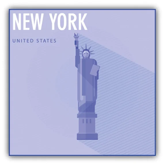 DOPASTICKER Statue Of Liberty New York Travel Sticker Decal Phone Decal ...