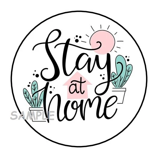 DOPASTICKER Stay At Home Stickers Phone Decal Water Bottle Stickers ...