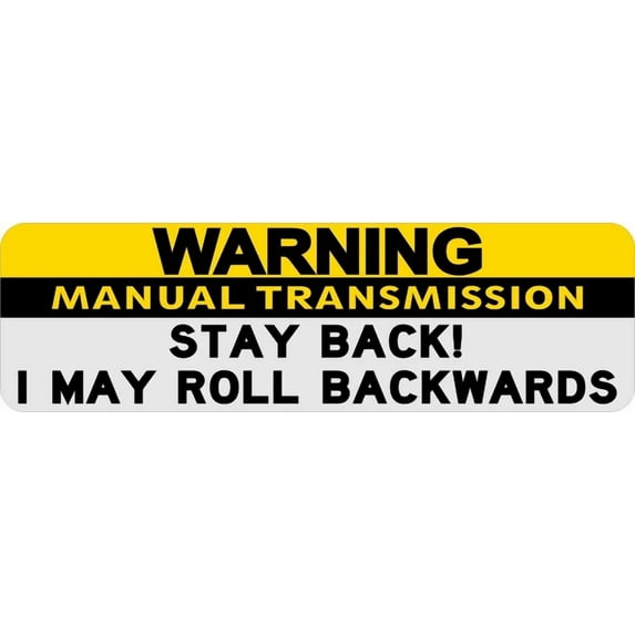 DOPASTICKER Stay Back Manual Transmission Sticker Phone Sticker, Latop ...