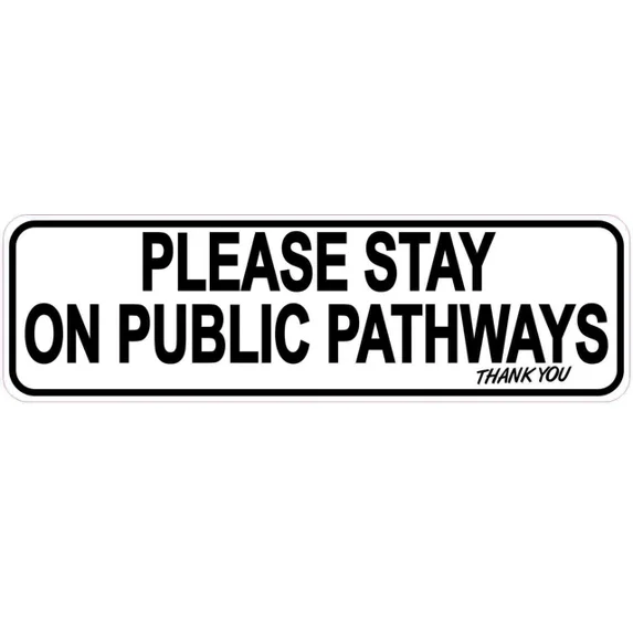 DOPASTICKER Stay On Public Pathways Sticker Phone Sticker, Latop ...