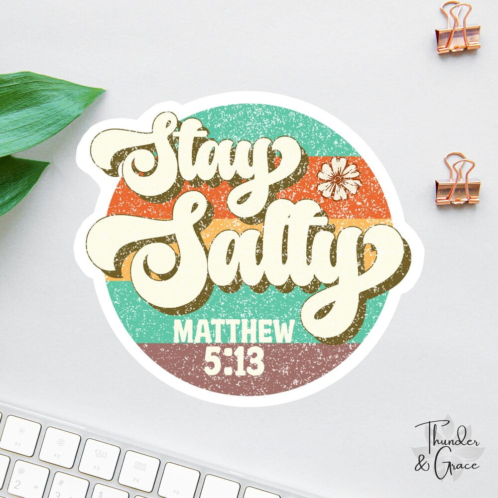 DOPASTICKER Stay Salty Sticker, Affirmation Stickers, Laptop Sticker ...