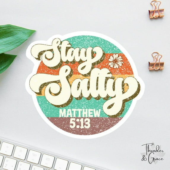 DOPASTICKER Stay Salty Sticker, Affirmation Stickers, Laptop Sticker ...