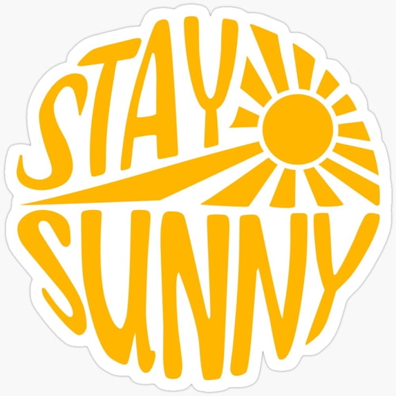 DOPASTICKER Stay Sunny Sticker Phone Decal Water Bottle Stickers, Cars ...