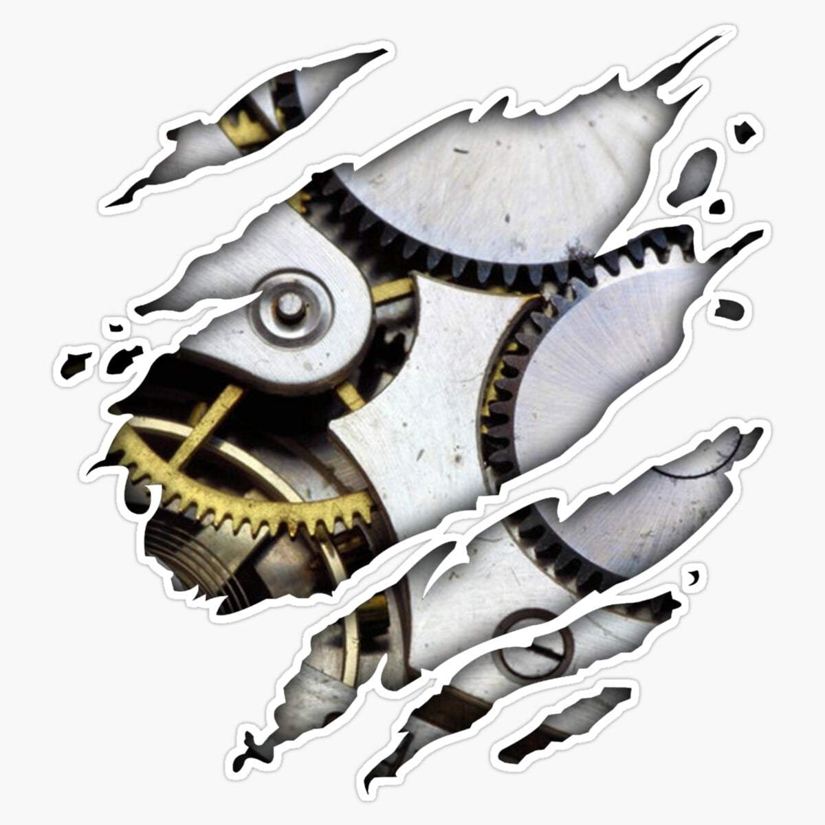 DOPASTICKER Steampunk Gear Cog Wheel 1 Sticker, Phone Sticker Car ...