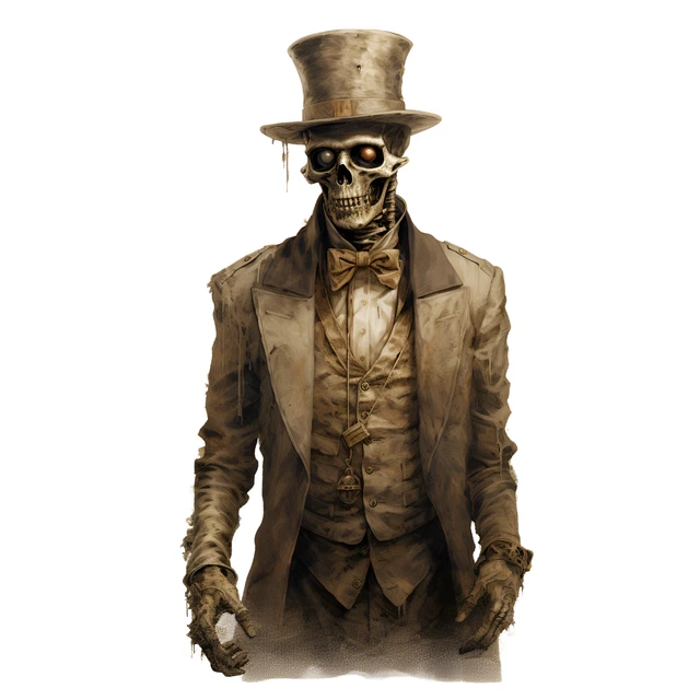 DOPASTICKER Steampunk Skeleton Sticker Clockwork Gear Diesel Science ...