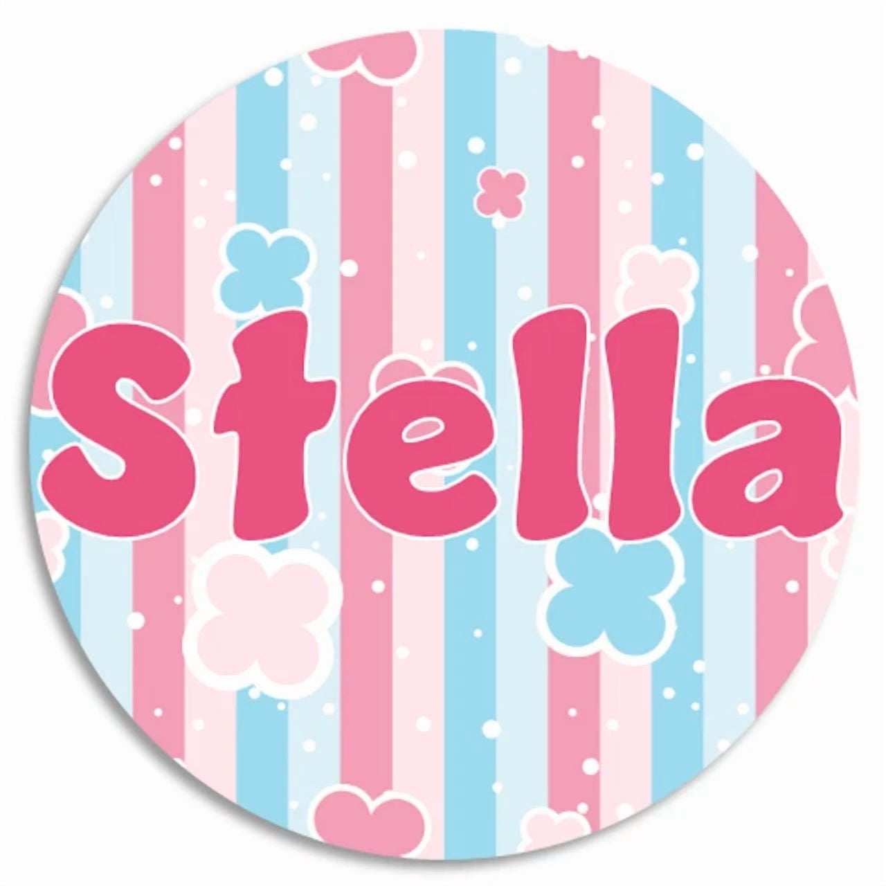 DOPASTICKER Stella Sticker, Name Tag Water Bottle School Supplies Phone ...