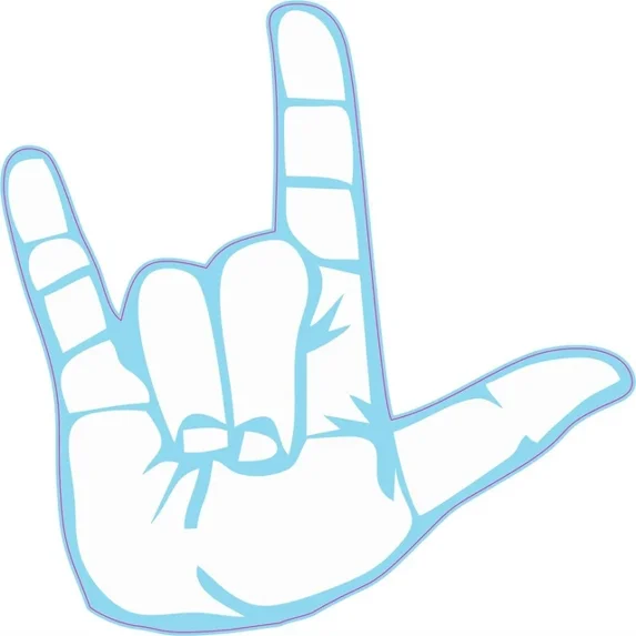 DOPASTICKER Sticker Language I Love You Asl Sticker Phone Sticker ...