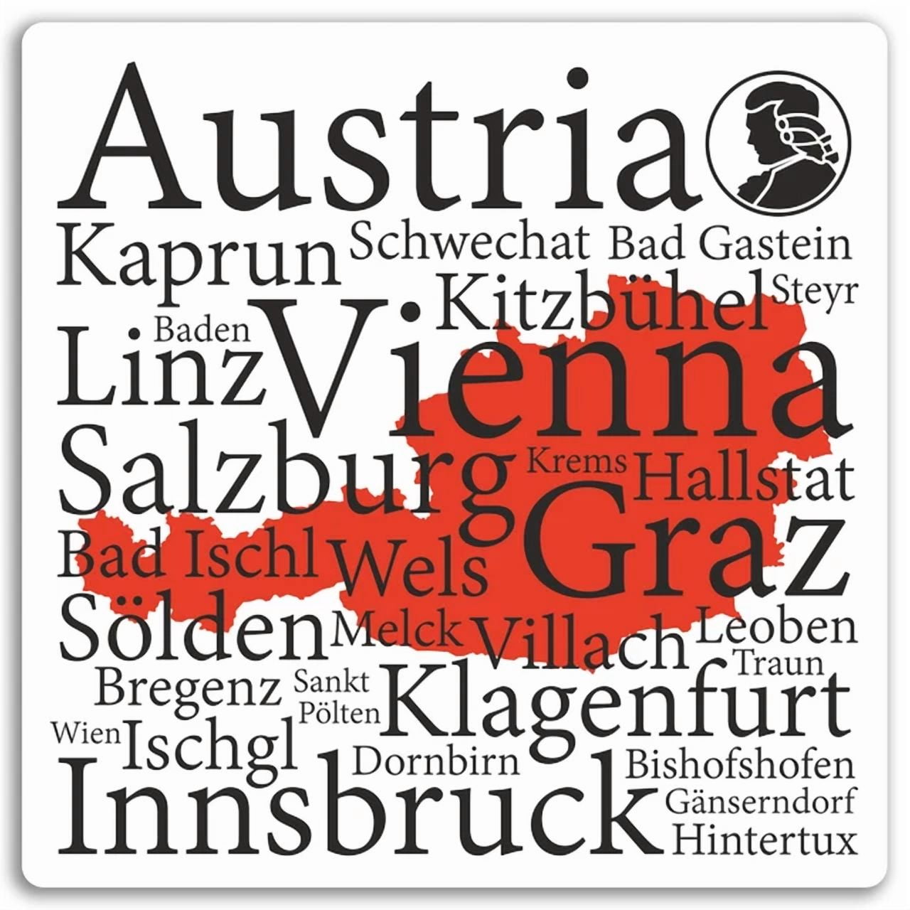 DOPASTICKER Stickers Austria Map Stickers - City Travel Sticker Laptop ...