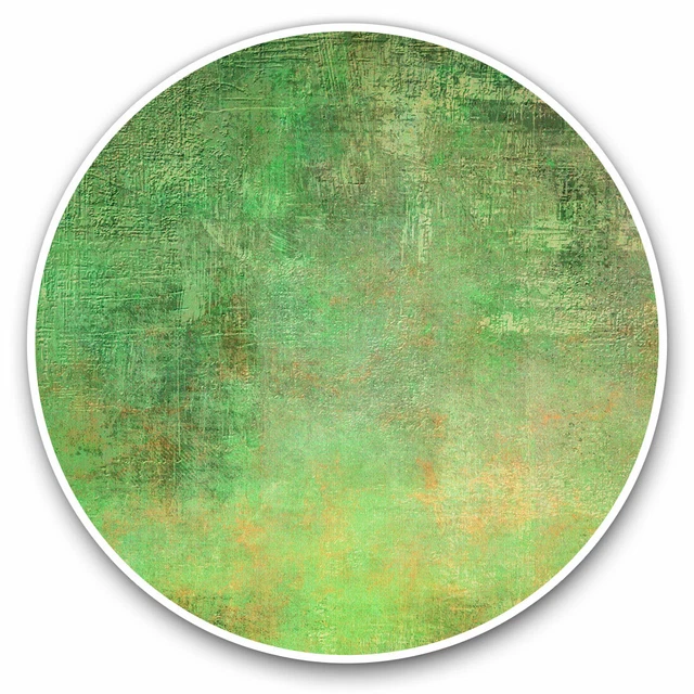DOPASTICKER Stickers -Green Ombre Painting Effect Print Cool Gift ...