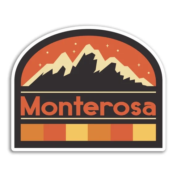 DOPASTICKER Stickers Monterosa Italy Stickers - Travel Sticker Laptop ...
