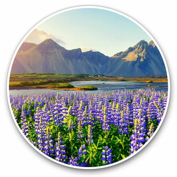 DOPASTICKER Stickers -Stokksnes Mountains Iceland Cool Gift Decorative ...