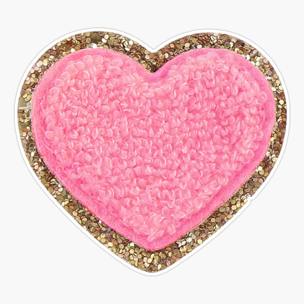 DOPASTICKER Stoney Clover Lane Bubblegum Glitter Heart Sticker, Phone ...