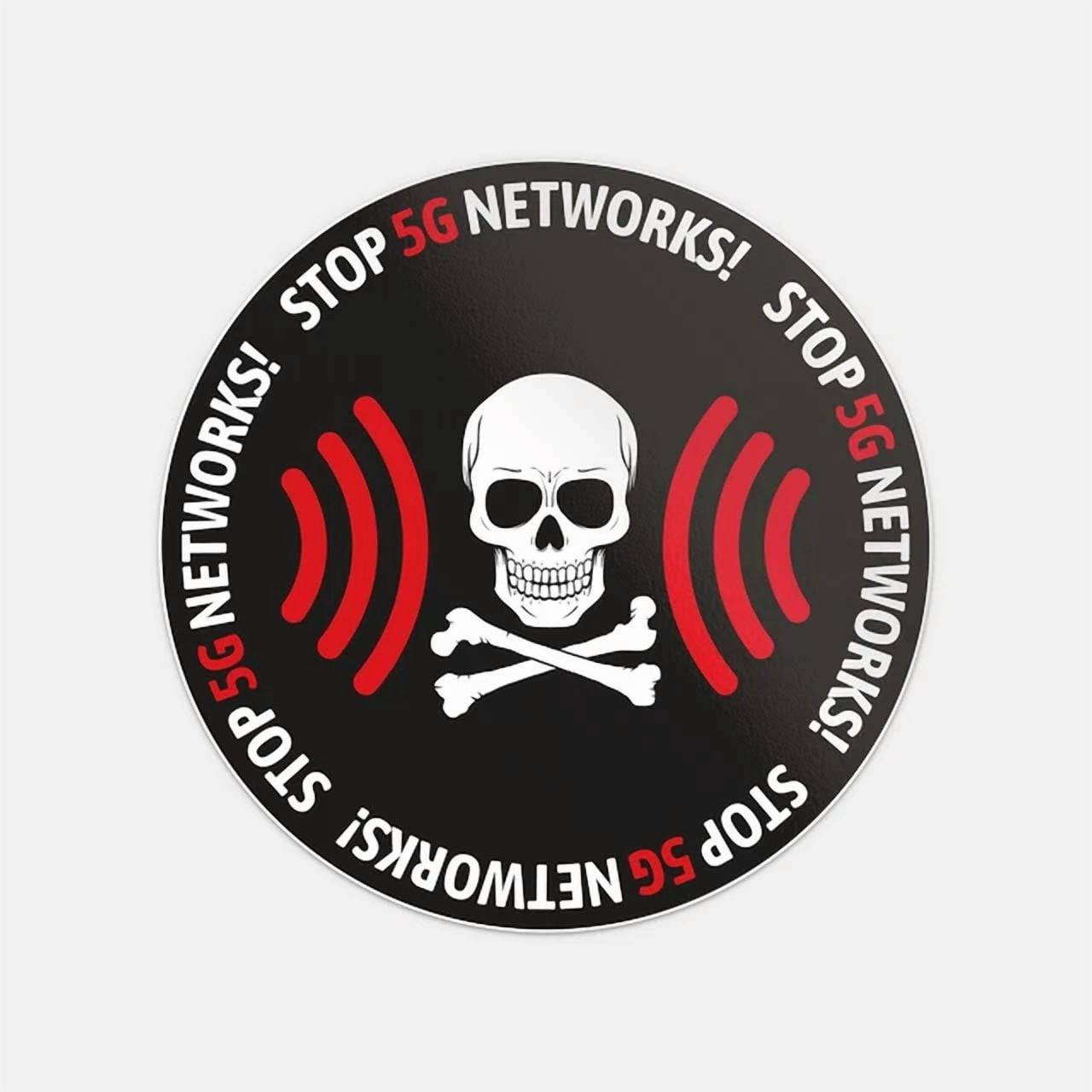 DOPASTICKER Stop 5G Networks Sticker Decal Phone Decal Water Bottle ...