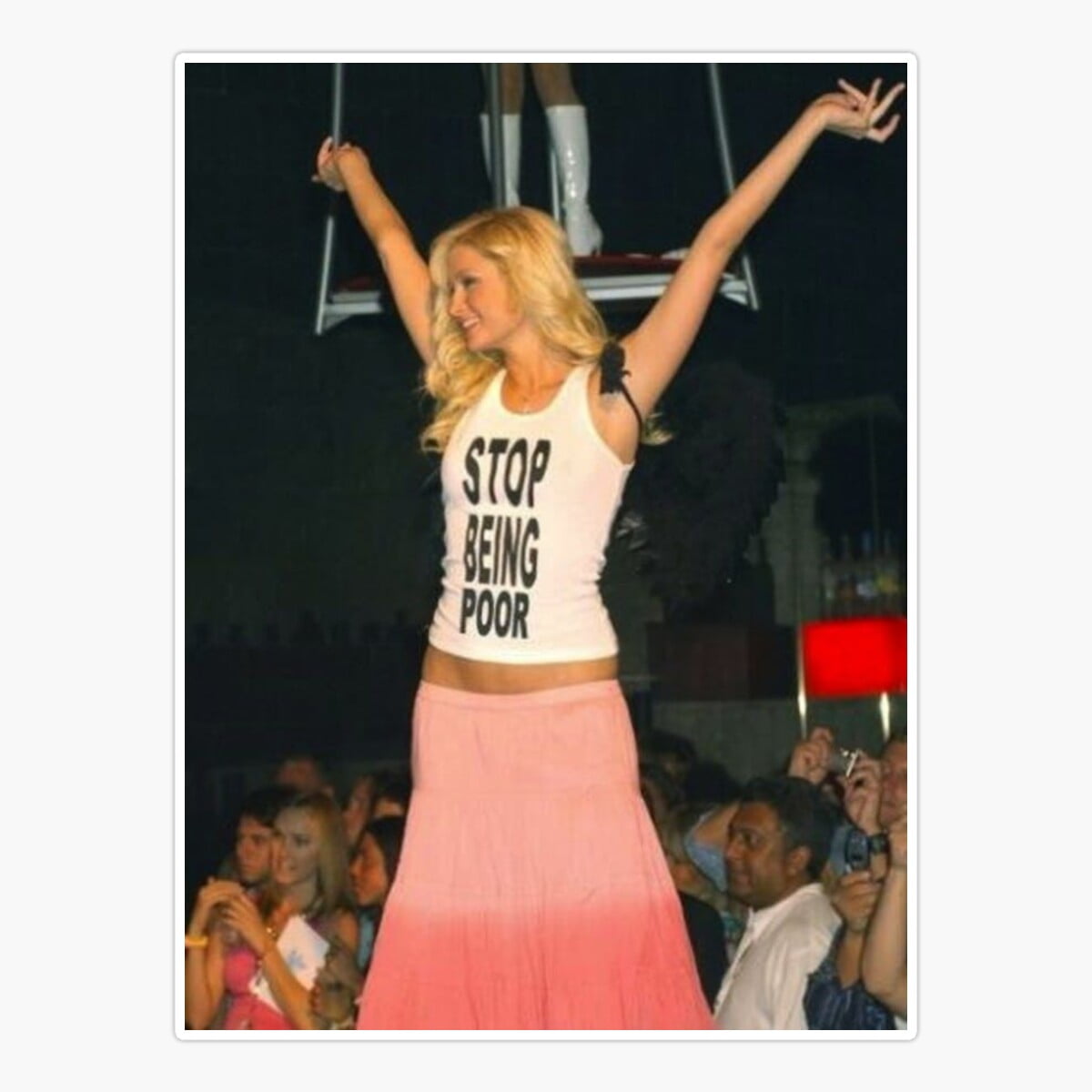 DOPASTICKER Stop Being Poor! Sticker, Phone Sticker Car Stickers ...