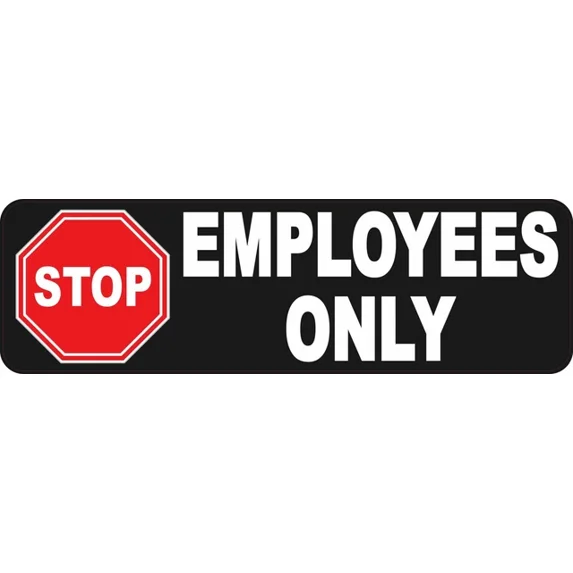 DOPASTICKER Stop Employees Only Sticker Phone Sticker, Latop Sticker ...