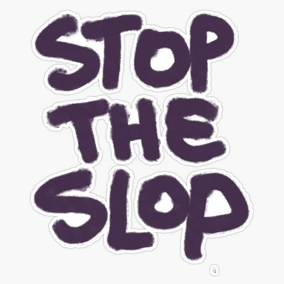 DOPASTICKER Stop The Slop Graffiti Tag Sticker, Phone Sticker Car ...