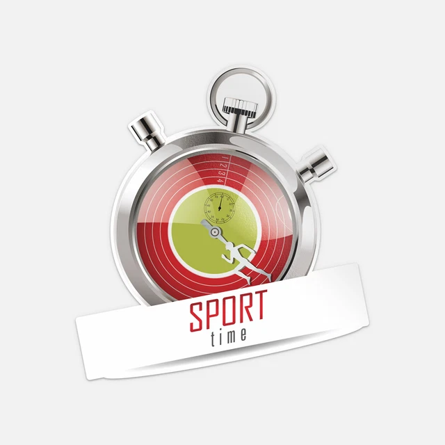DOPASTICKER Stopwatch Sport Time Sticker Decal Phone Decal Water Bottle ...