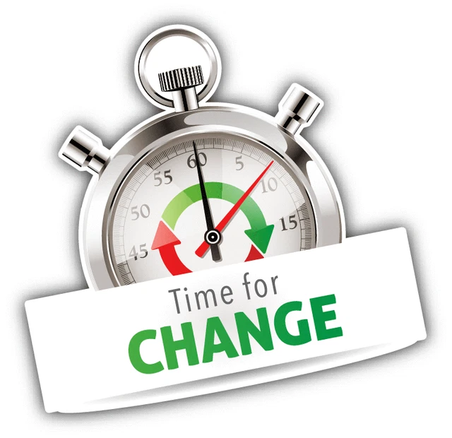 DOPASTICKER Stopwatch Time For Change Sticker Decal Phone Decal Water ...