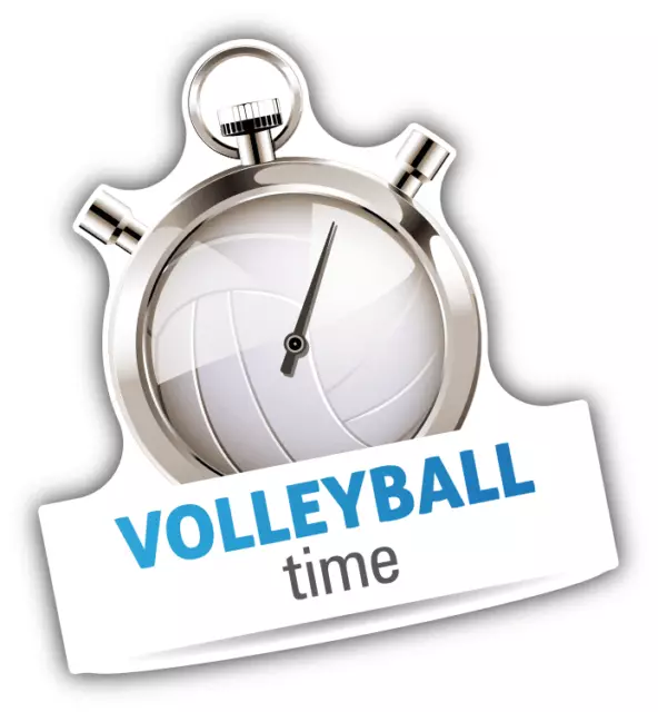 DOPASTICKER Stopwatch Volleyball Time Sport Sticker Decal Phone Decal ...