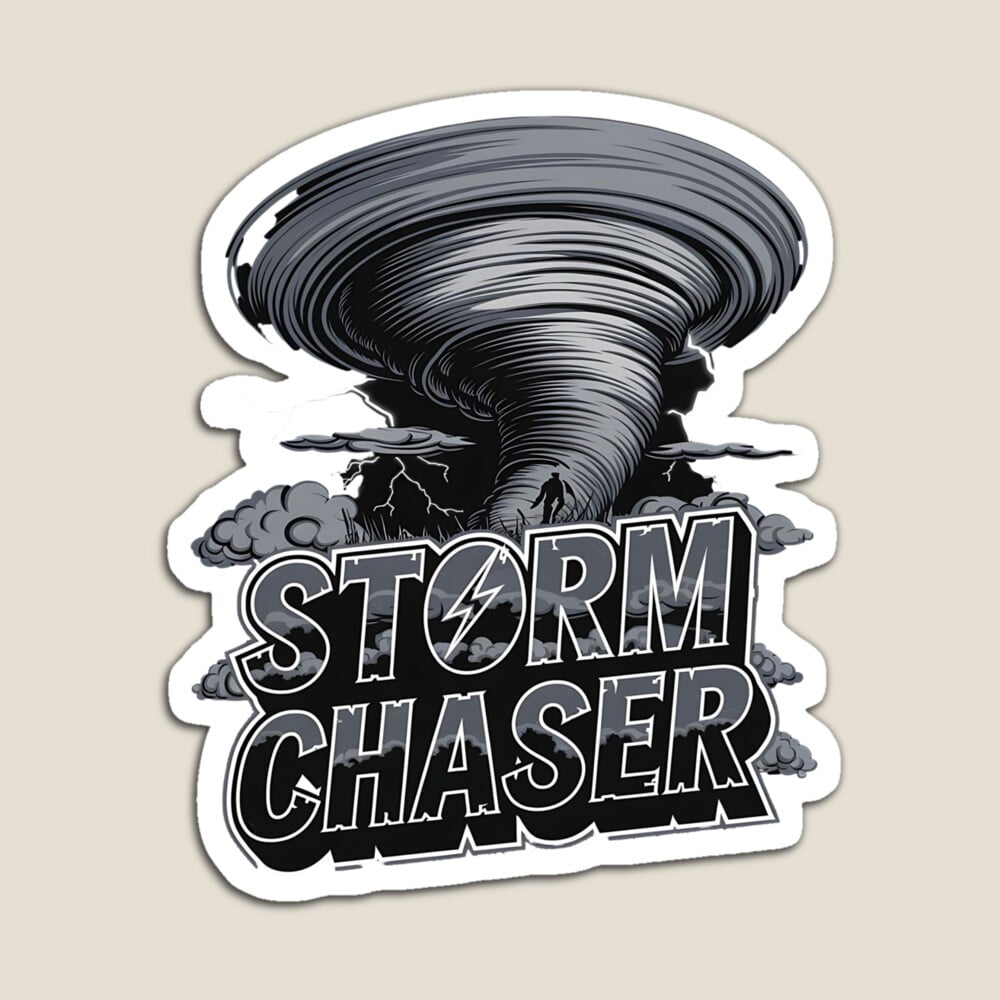 DOPASTICKER Storm Chaser - Letting The Storm In - Tornado Chaser ...