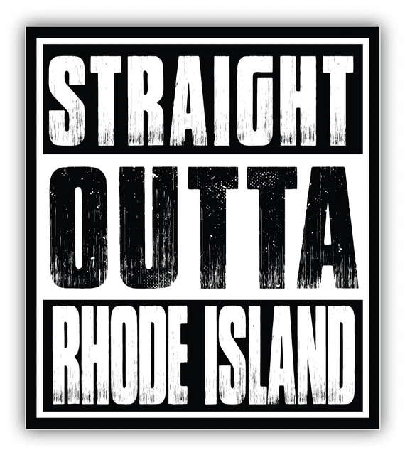 DOPASTICKER Straight Outta Rhode Island Usa State Sticker Decal Phone ...