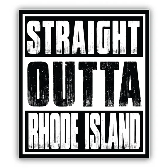 DOPASTICKER Straight Outta Rhode Island Usa State Sticker Decal Phone ...