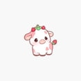 DOPASTICKER Strawberry Cow Sticker, Phone Sticker Water Bottle Sticker ...
