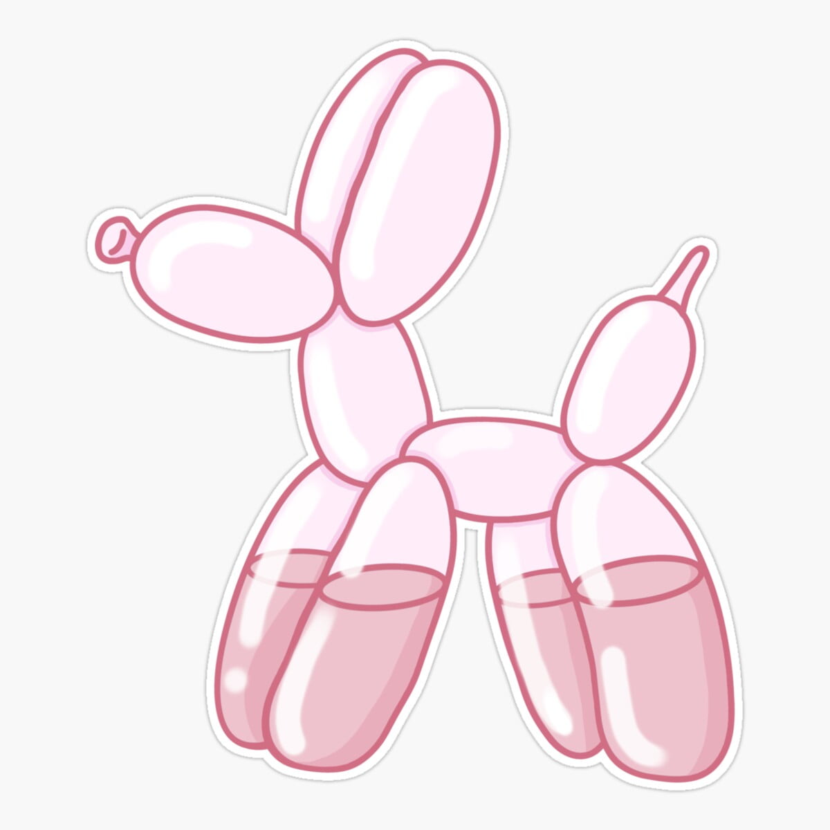 DOPASTICKER Strawberry Milk Balloon Animal Cute Sticker, Phone Sticker ...