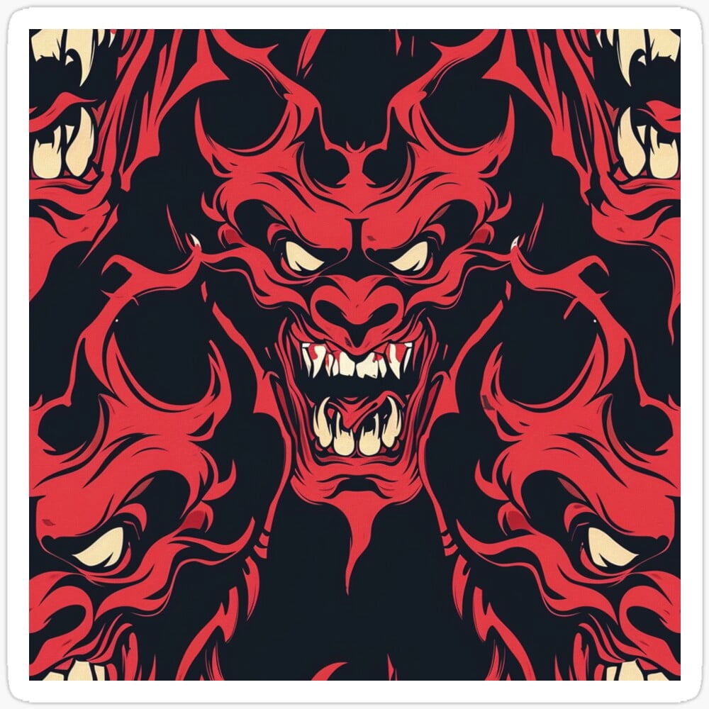 DOPASTICKER Street Demon Sticker Phone Decal Water Bottle Stickers ...