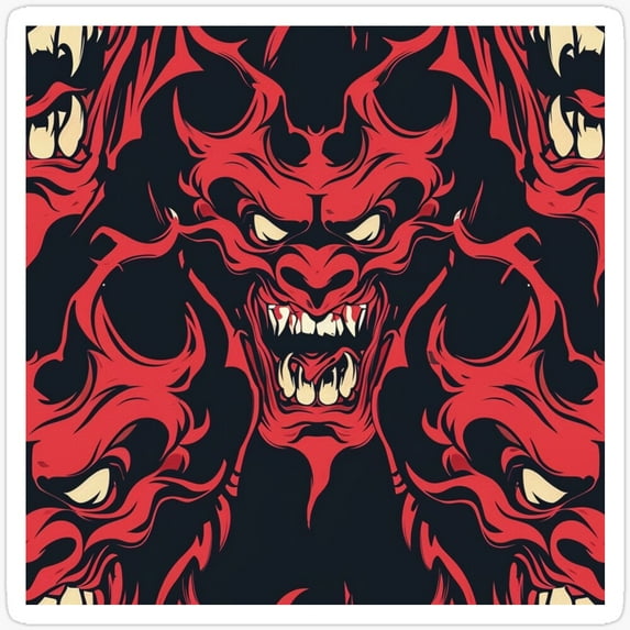 DOPASTICKER Street Demon Sticker Phone Decal Water Bottle Stickers ...