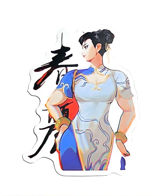 DOPASTICKER Street Fighter Chun Li Anime Manga Cartoon Video Game ...
