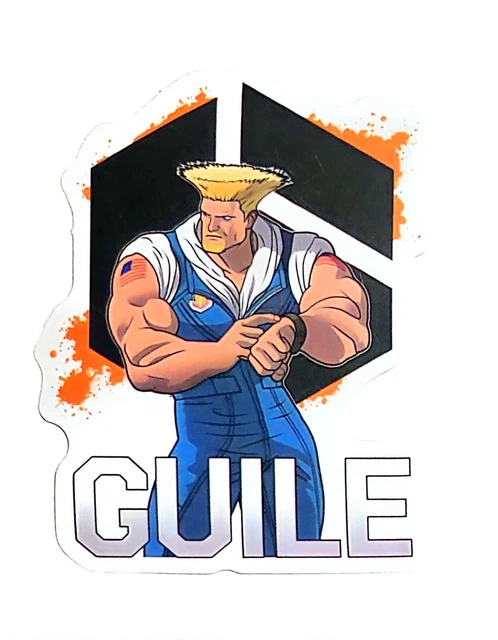 DOPASTICKER Street Fighter Guile Anime Manga Cartoon Video Game Sticker ...