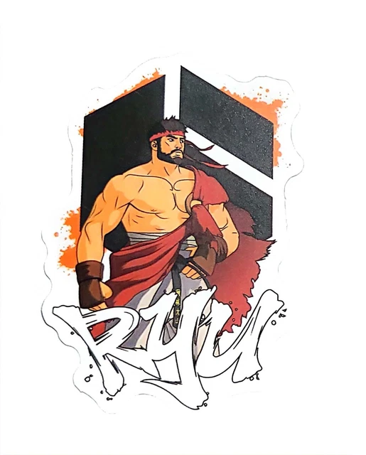 DOPASTICKER Street Fighter Ryu Anime Manga Cartoon Video Game Sticker ...