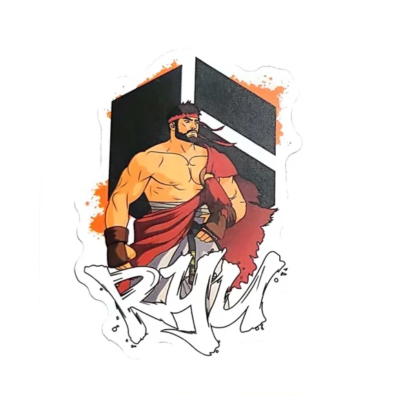 DOPASTICKER Street Fighter Ryu Anime Manga Cartoon Video Game Sticker ...