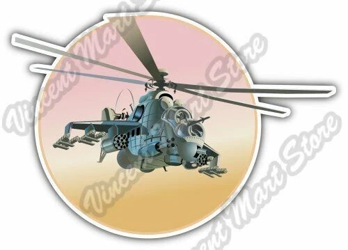 DOPASTICKER Strike Helicopter Military Army Fly Car Window Sticker ...