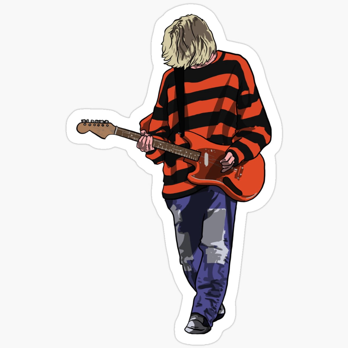 DOPASTICKER Stripey Kurt Sticker. Gift You - Decorate Laptops, Water ...
