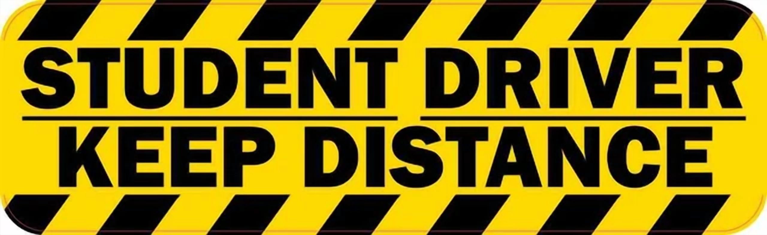 DOPASTICKER Student Driver Keep Distance Sticker Phone Sticker, Latop ...