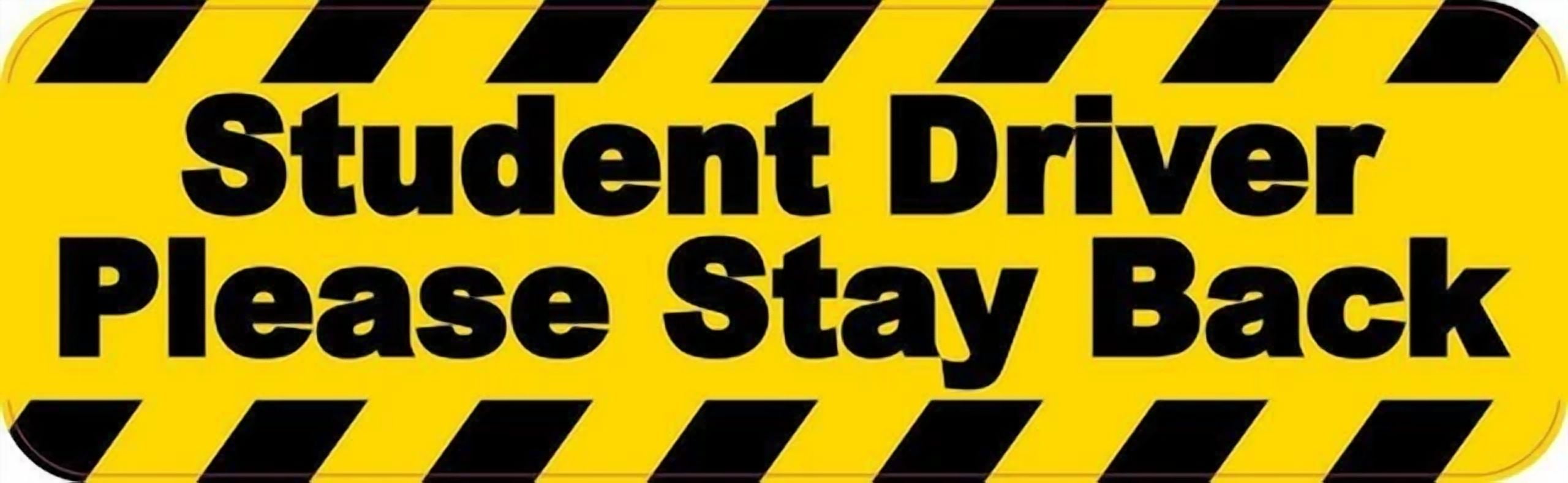 DOPASTICKER Student Driver Please Stay Back Sticker Phone Sticker ...