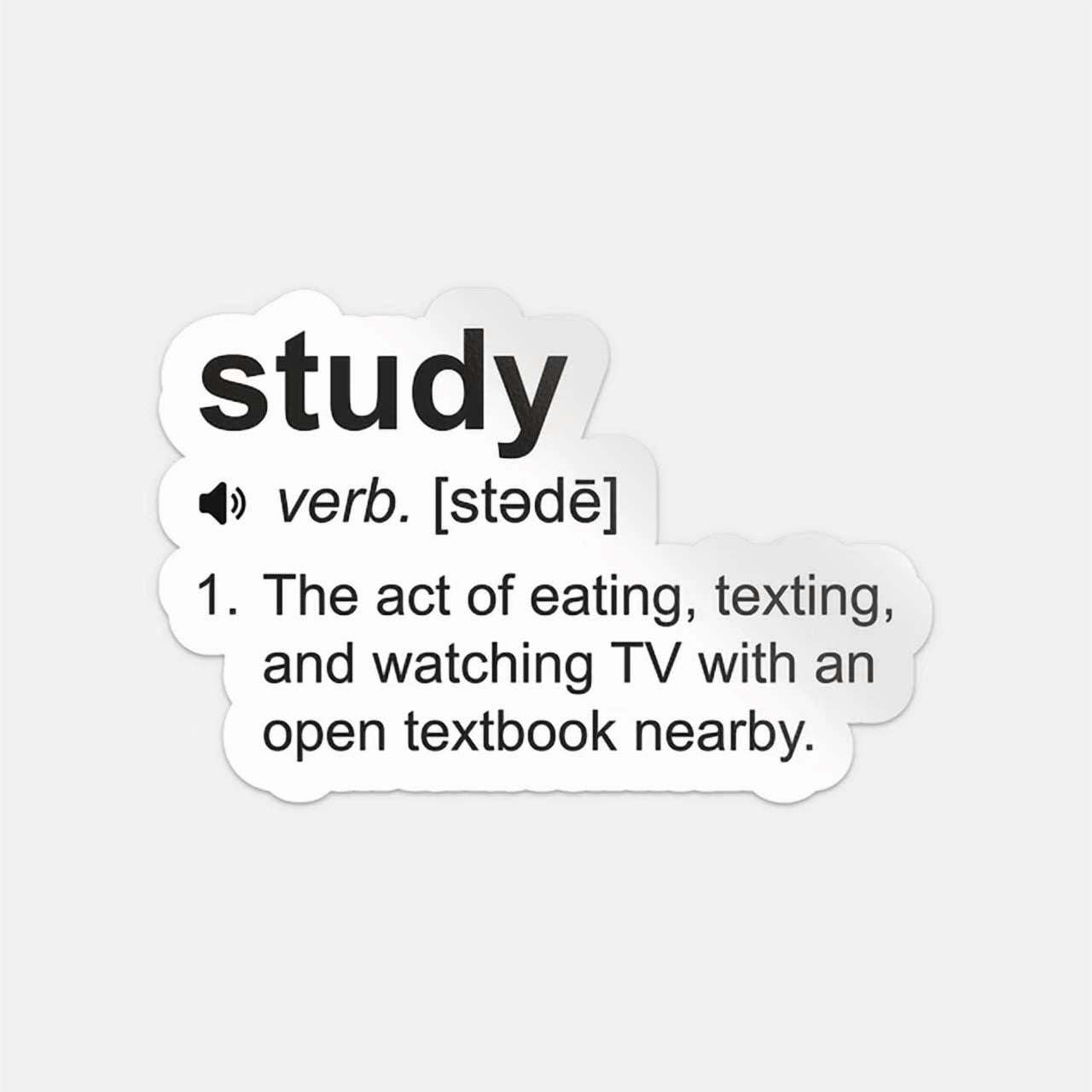 DOPASTICKER Study Definition Sticker Decal Phone Decal Water Bottle ...